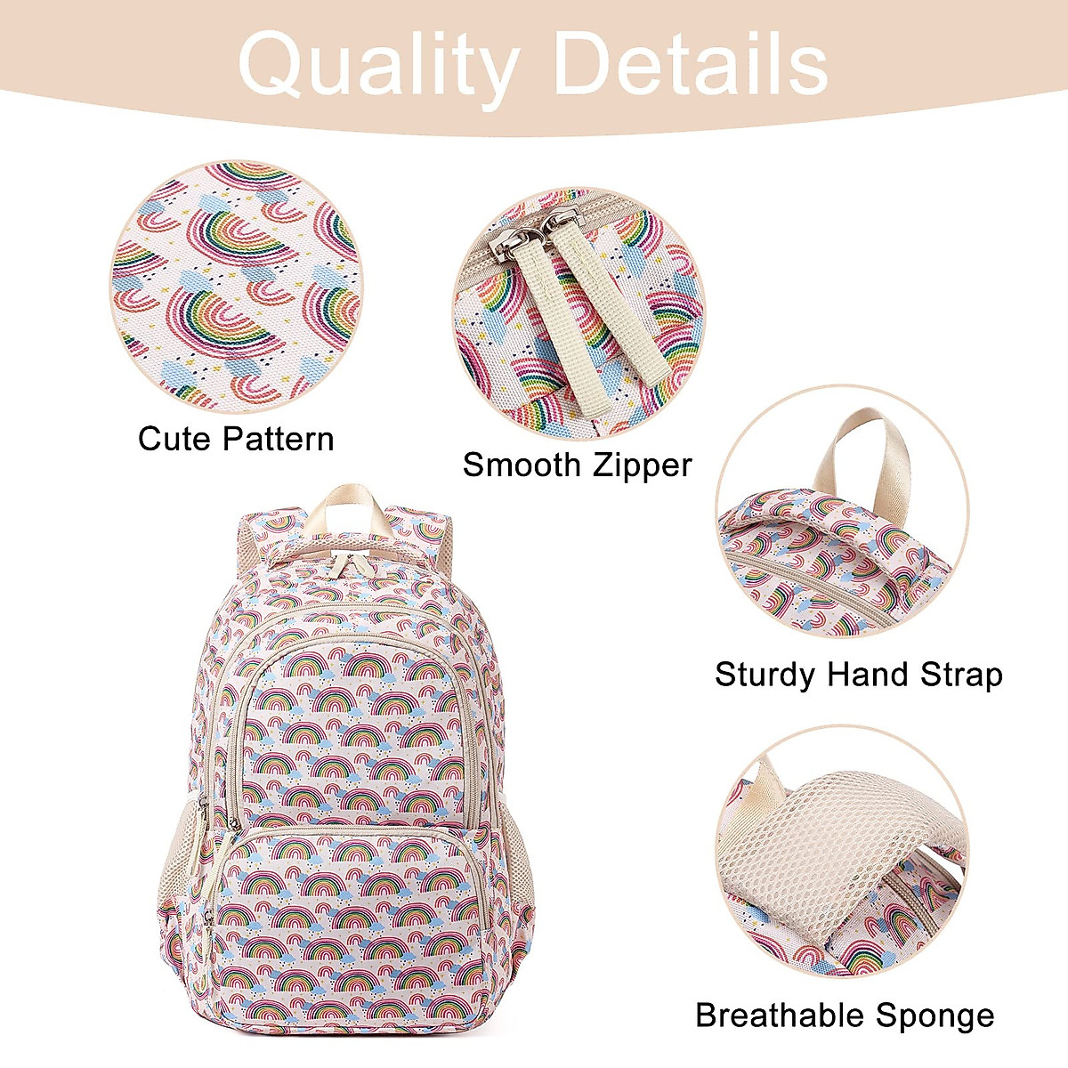 CLUCI Backpack Purse for Women Bundles with Kid's School Backpack for Boys&Girls