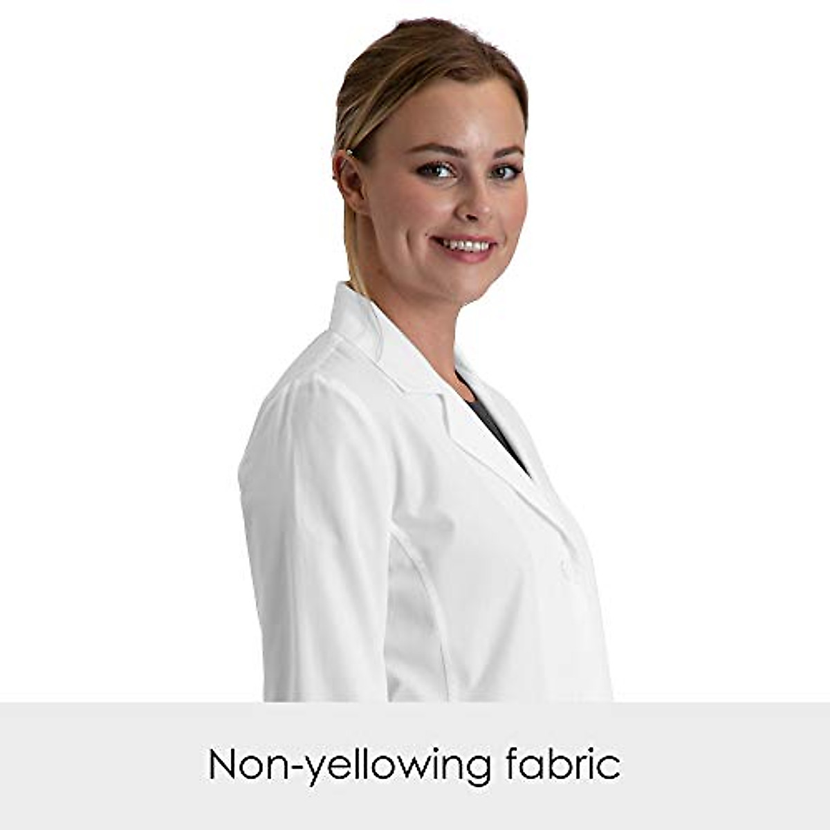 BARCO Essentials Womens's Lab Coat WHITE L