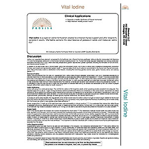 Vital Iodine - High Dose Iodine Formulation for Thyroid Function and Breast Health - 90 Servings