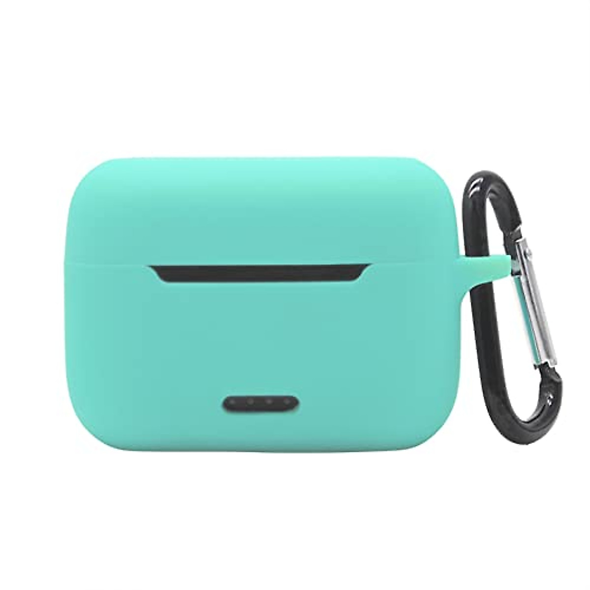 2 Pack Soft Rubber Silicone Protective Case Cover Compatible with TOZO NC2 Earbuds, Protective Skin Sleeve with Keychain (Light Blue+Light Green)