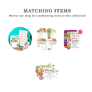 Your Main Event Prints Baby Shower Game Fiesta Taco Late Night Diaper Sign - 1 Self-Standing Poster - Fun and Festive Baby Shower Activity