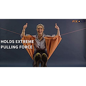 FIXCLIP Mini 16-Pack - Probably The Worlds Strongest Clothespin - Lockable & Storm-Proof - Never Lose Your Laundry Again!