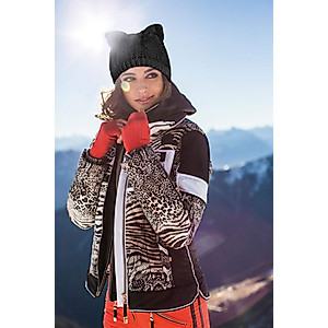 V28 Women Men Girls Boys Teens Cute Cat Ear Knit Cable Xmas Hat Cap Beanie Kittenear Black Medium