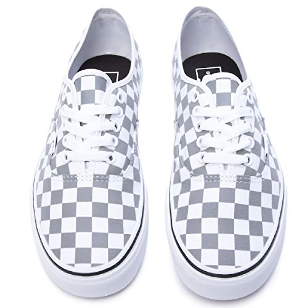 Vans Men's Authentic Sneaker, Cosmic Check Reflective/Grey, Size 4