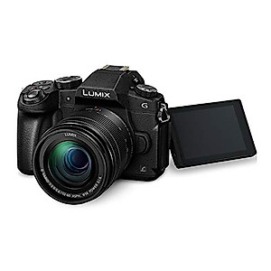 Panasonic Lumix G85 4K Mirrorless Camera with G Vario 12-60mm Lens Bundle with Microphone Mountable, 128GB SD Card, Battery and Dual Charger, Backpack, 58mm Lens Set and Tripod (7 Items)
