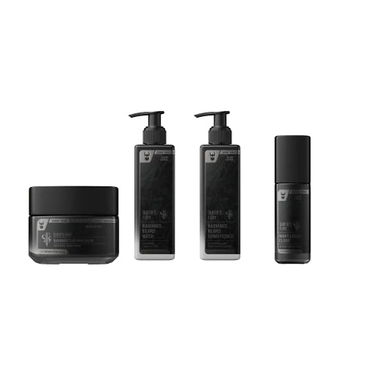 The Beard Struggle Essential Kit - Grooming Care Package for Men - Balm, Oil, Wash, Conditioner - Platinum Collection - Surtr's Fury