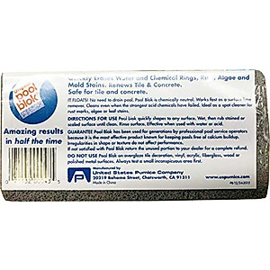 US Pumice Pool Cleaning Blok Case of 12, PB-12, Pumie Pumice Stone for Pools & Spa Tile, Grout & Concrete Cleaning (12)