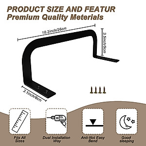6 PCS Mattress Retainer Bar, Mattress Slide Stopper, Keep Mattress Topper from Sliding, Stopper to Prevent Sliding Holder in Place, Anti Slip Mattress Gripper for Most Soft Bed Mattress