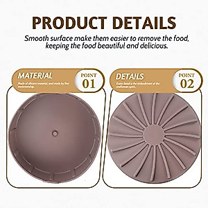 Luxshiny Air Fryer Toaster Oven Silicone Air Fryer Pan, Baking Pan Round Air Fryer Basket Air Fryer Oven Accessories for Home Kitchen Baking 19CM (Coffee) Silicone Baking Mat