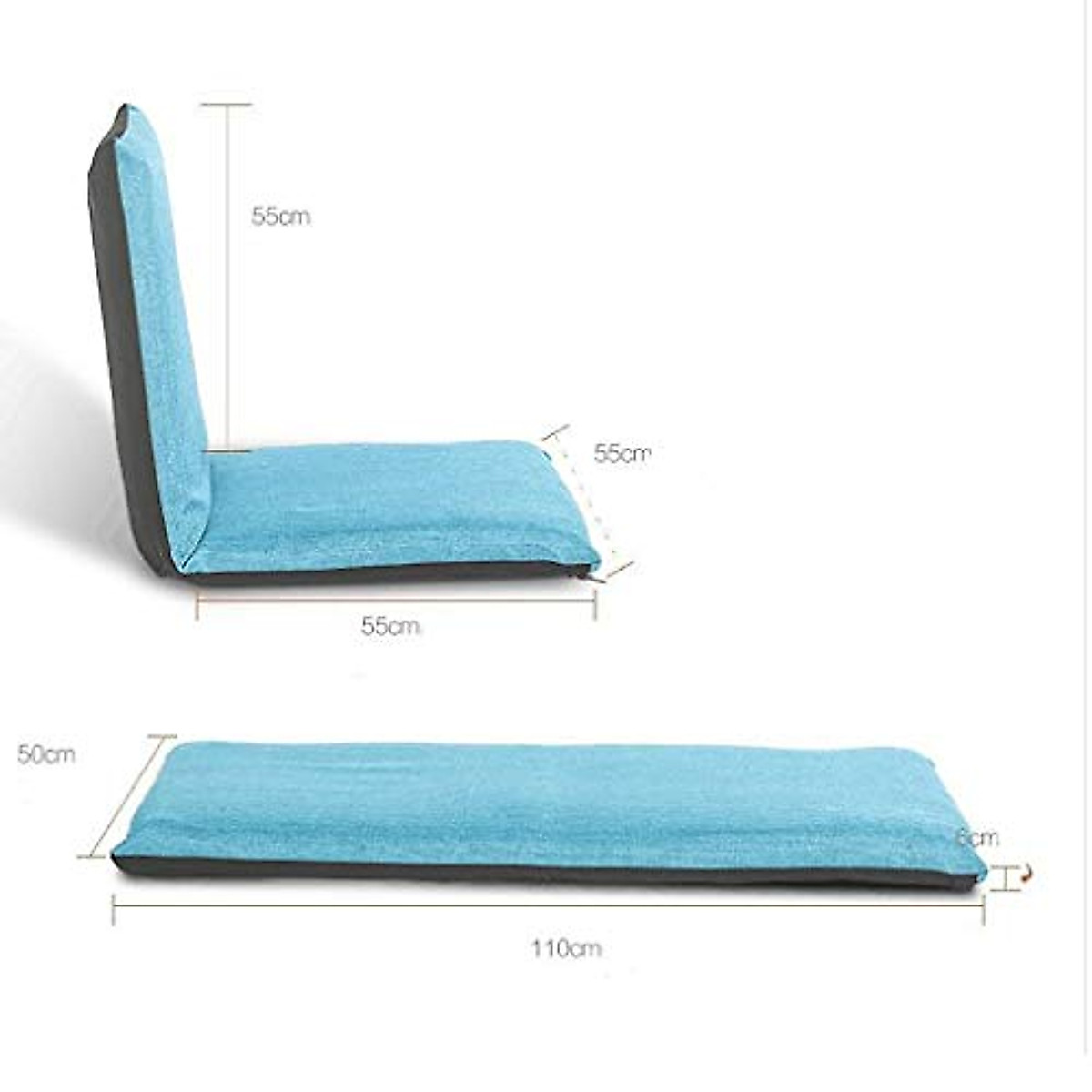GYDJBD Creative Lazy Sofa, Single Folding Cushion Bed, Reclining Chair, Portable Computer Chair, Sofa