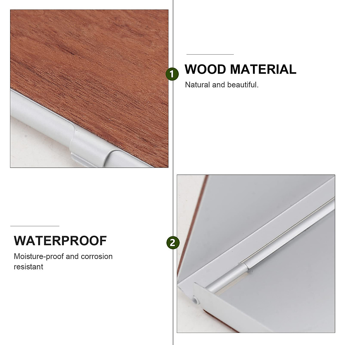 Cabilock 1pc Solid Wood Storage Box Business Holder for Men Business Card Case Business Card Binder Slim Wallets for Men Business Organizer Name Holder Pocket Stainless Steel Man Deck