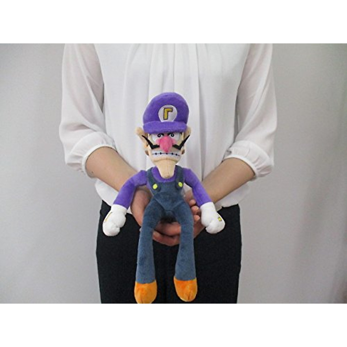 Sanei Super Mario All Star Collection 12.5" Waluigi Plush, Small