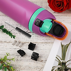 PEUTIER 4pcs Replacement Button Compatible with Owala FreeSip 24oz 32oz, BPA-Free Water Bottle Lid Mouth Push Button Switch Replacement Parts for Owala 19/24/32/40oz Bottle Accessories, Black