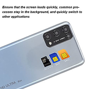 VBESTLIFE 3G Smartphone Unlocked, 5.45 Inch Smartphone, 2GB RAM 32GB ROM Cell Phone, Support Face Recognition, for MTK6799 Quad Core CPU, for Android 6(Gray)