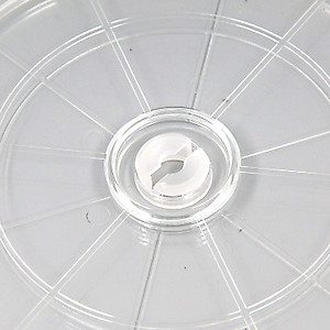 MY MIRONEY Heavy Duty Lazy Susan Turntable Organizer 7" Clear Acrylic Rotating Swivel Stand with Steel Ball Bearings for Spice Rack Cake Decorating TV Laptop Pack of 2