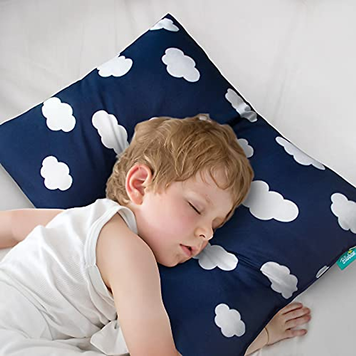 Toddler Pillow for Sleeping, Baby Pillow 14" x 19" for Small Kids Travel Toddler Bed Soft & Skin-Friendly Baby Toddler Pillows for Sleeping