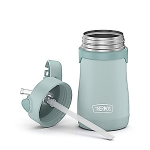 THERMOS Baby 10 Ounce Stainless Steel Vacuum Insulated Straw Bottle, Mint