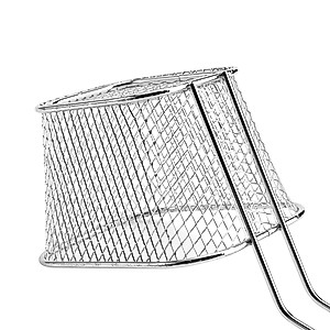 8Pcs Fry Basket, Mini Stainless Steel Chips Deep Fry Baskets with Handle French Fries Cooking Tool Food Presentation Strainer for Cooking, Boiling, or Deep Frying Foods (4.1 * 3.3 * 2.6inch)