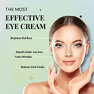 NOACIER Cucumber Eye Cream for Dark Circles and Puffiness - Anti Aging Under Eye Cream - Hyaluronic Acid Moisturizer for Deep Wrinkle Repair and Bags Under Eyes