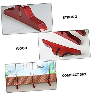 MERRYHAPY 2pcs Screen Base Screen Clips Door Divider Clamps Room Partitions Office Decor Home Decor Room Divider Feet Holder Fold Down Desk Plastic Partition Bracket Partition Support Bases