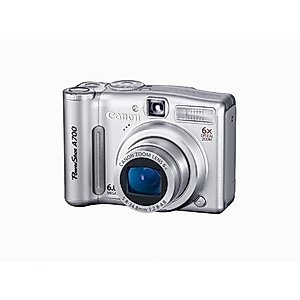 Canon PowerShot A700 6MP Digital Camera with 6x Optical Zoom