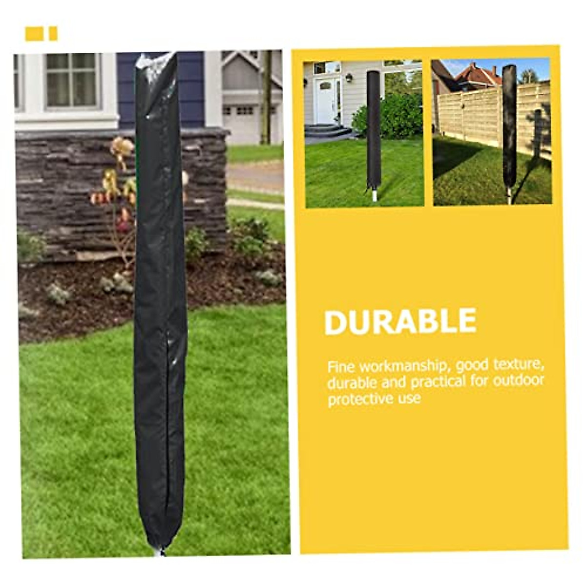 Alipis Clothes Drying Rack Cover Zipper Foldable Drying Rack Outdoor Drying Rack Laundry Racks for Drying Clothes Laundry Drying Rack Rotary Washing Line Cover Umbrella Cover