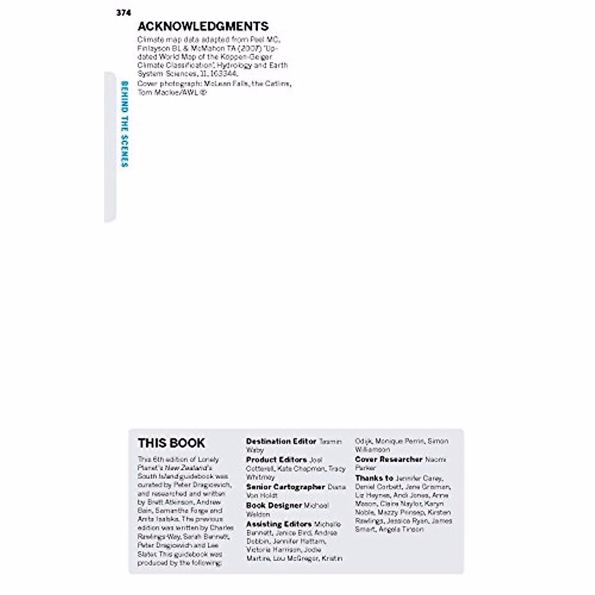 Lonely Planet New Zealand's South Island 6 (Regional Guide)