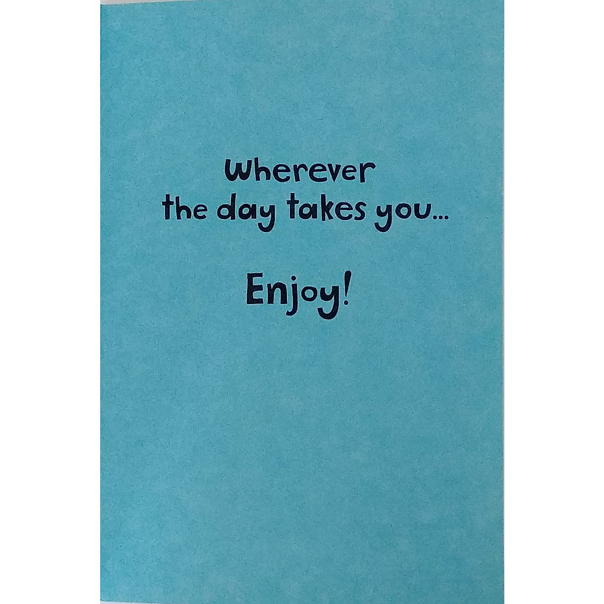 Greeting Card RV Camper Themed Happy Birthday Wherever The Day Takes You Enjoy