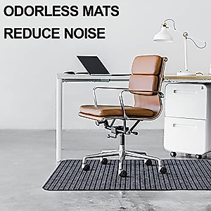 Office Chair Mat for Hardwood Floor and Tile Floor, Anti-Slip, Non-Curve, Non-Toxic Desk Chair Mats for Rolling Chair, Computer Chair Mat for Gaming 0.16" Thick 35" X 47" Rectangle