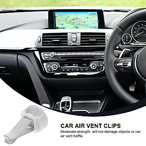 Veemoon 100pcs Air Outlet Clip Automatic Air Accessories Vent Clip for Home Car Vent
