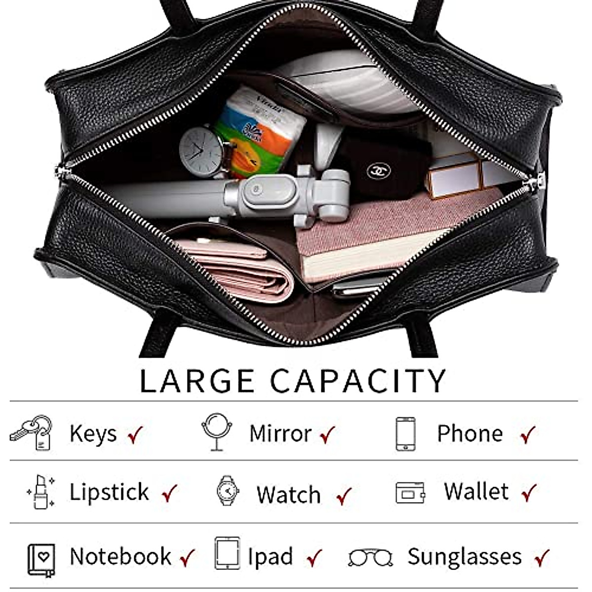 BOSTANTEN Women Designer Handbags Soft Leather Purses and Handbags Satchel Shoulder Bag Bundle with Women Leather Wallet RFID Blocking Small Bifold Wallet with ID Window