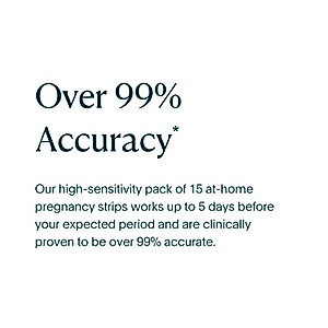 Natalist Pregnancy Test Strips Early Detection for Women Clear & Accurate Results Ease Your Mind up to 6 Days Before Missed Period - 15 Count