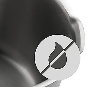 WMF sauce pan Ø 16 cm approx. 1,4l Function 4 Inside scaling lid - pour off or decant liquids without spilling to keep your dishes and cooker clean. Made in Germany hollow side handles glass lid Cromargan stainless steel brushed suitable for all stove top