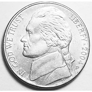 2004 P & D BU Keelboat Jefferson Nickel Choice Uncirculated US Mint 2 Coin Set