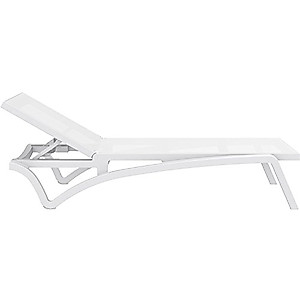 compamia pacific sling chaise lounge in white (set of 2)
