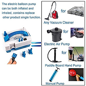 Electric Balloon Pump,Portable Dual Nozzle Electric Balloon Inflator/Blower with Multipurpose Hose Extension,for Party Decoration