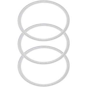 Pack of 3, 20 & 10 oz Replacement Rubber Lid Ring, 3.3 Inch Diameter - Gasket Seals, Lid for Insulated Stainless Steel Tumblers, Cups Vacuum Effect, fit for Brands - Yeti, Ozark Trail, Beast - White