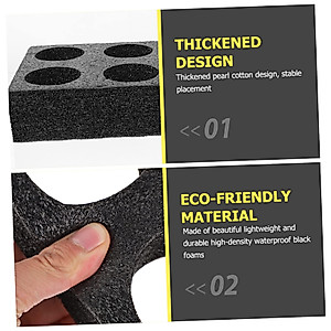 Mobestech 2pcs Cola Milk Tea Cup Saucer Drink Carrier Holder Tray Coffee Cup Rack Reusable Drink Carrier Shelf Braces Pearl Wool Cup Tray Tea Milk Pearl Cotton Travel Hot Drink