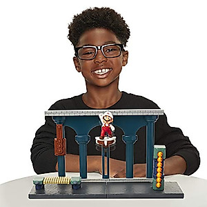Nintendo Super Mario Lava Castle Deluxe Play Set, Includes: 2.5” Fire Mario Figure & Mechanical Features, Spinning Fireballs Tower, Swinging Pendulum, Bone Lift & Bridge