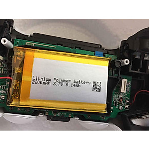 AOLIKES Cuh-zct2e Battery LIP1922-S 2200mAh for PS4 Pro Battery Replacement, for with Integrated Light Bar PS4 Slim Controller Battery Replace LIP1522 on Cuh-zct2u Series Controller PS4 V2 Battery