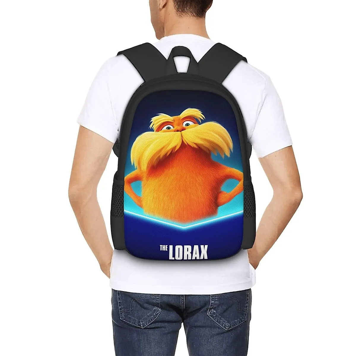 NALCKA The Anime Lorax Backpack Large Capacity Leisure Travel Backpack Book Bag Outgoing Daypack 12.5x5.5x16.5 inch
