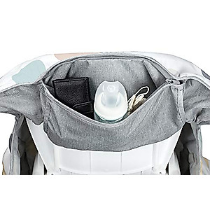 Lulyboo Baby Shopping and Grocery Cart and Highchair Cover Features iPad Cell Phone Tablet Device Clear Pockets for Toddler - Machine Washable Cover Folds Into Bag Fit Most Carts and Chairs