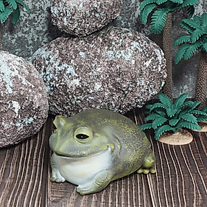Spare Key Hider Frog Shape Garden Decoration Safe Holder For Outdoor Yard Large Size Design