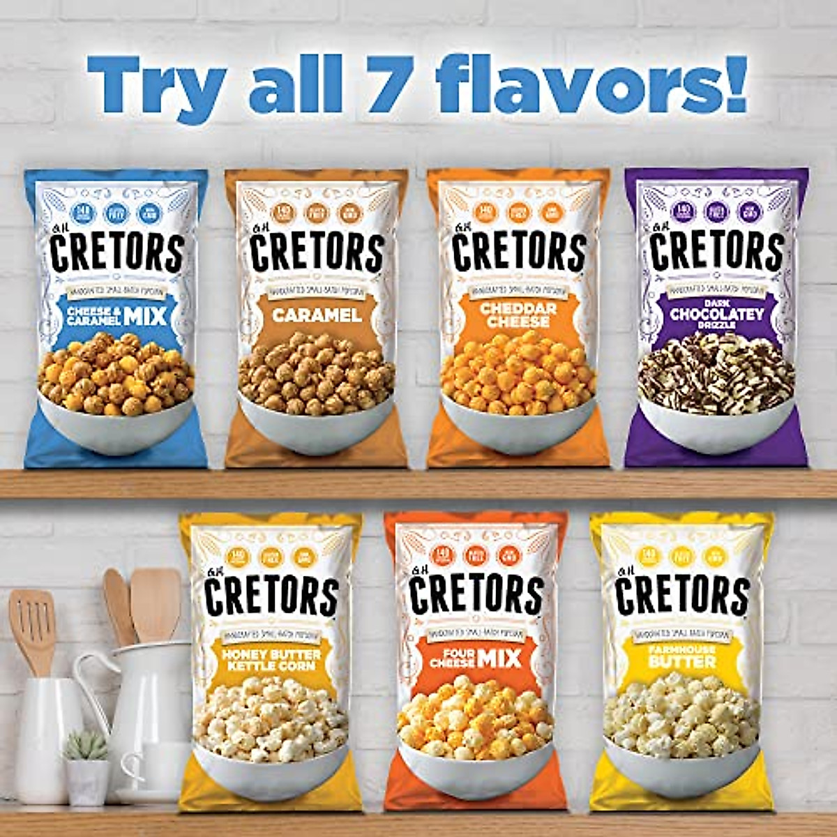 G.H. Cretors, The Mix,Cheese & Caramel Flavor Popcorn (12 Pack - 7.5 Oz Each)