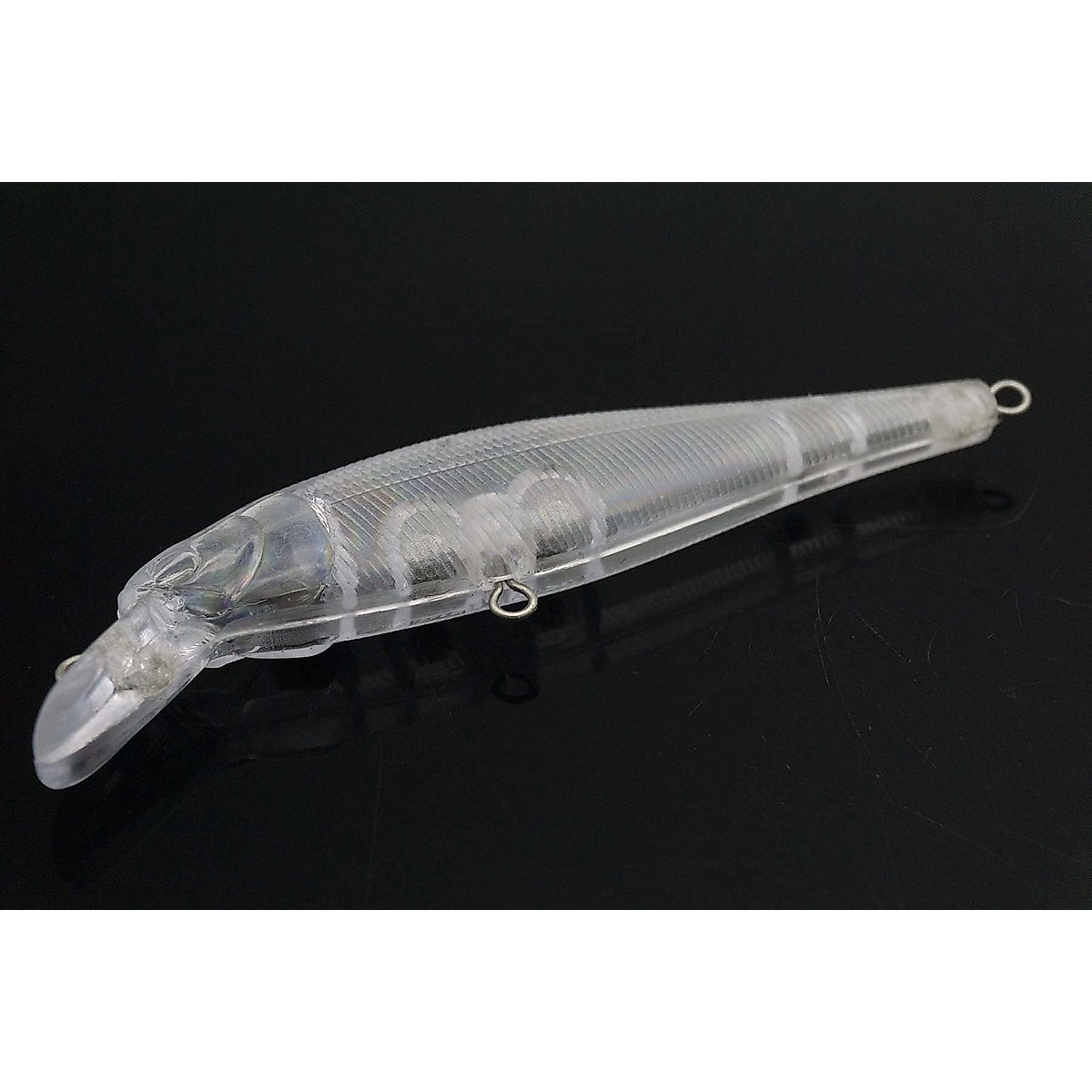 10PCS Unpainted Fishing Lures topwater Minnow Fishing Lure Blanks 11.8cm 10.98g Crankbait Artificial Hard Bait Carp Pike Bass Wobblers Deep Diving Fishing jerkbait 25# Free Eye