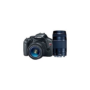 Canon EOS Rebel T2i 18 MP CMOS APS-C Digital SLR Camera with EF-S 18-55mm f/3.5-5.6 IS Lens + Canon EF 75-300mm f/4-5.6 III Telephoto Zoom Lens