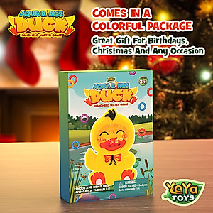 YoYa Toys Aqua Rings Duck Handheld Game for Kids - Retro Toys and Nostalgic Car Activities for Kids - Portable Road Trip Toys and Calming Travel Games - Great Duck Toys Gift and Party Favors
