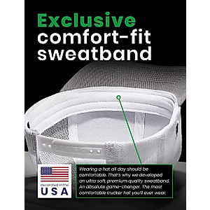 HAKA Trucker Hat for Men & Women, Blank Mesh Snapback Adjustable Baseball Cap (Gray & White)