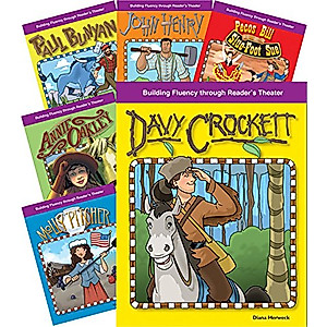 Teacher Created Materials - Reader's Theater: American Legends and Folklore - 6 Book Set - Grades 2-4 - Guided Reading Level I - S