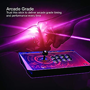 Mad Catz The Authentic EGO Arcade Fight Stick for PS4, Xbox One, Nintendo Switch and PC (Windows Direct and X-Input),Black